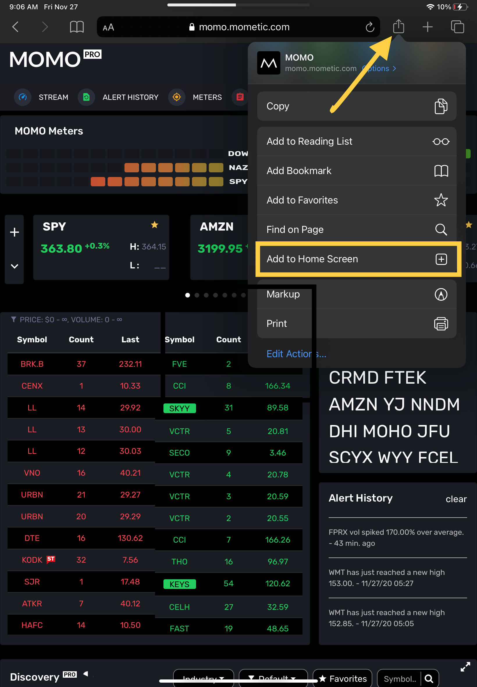 How to Put MOMO Pro on Phone Home Screen